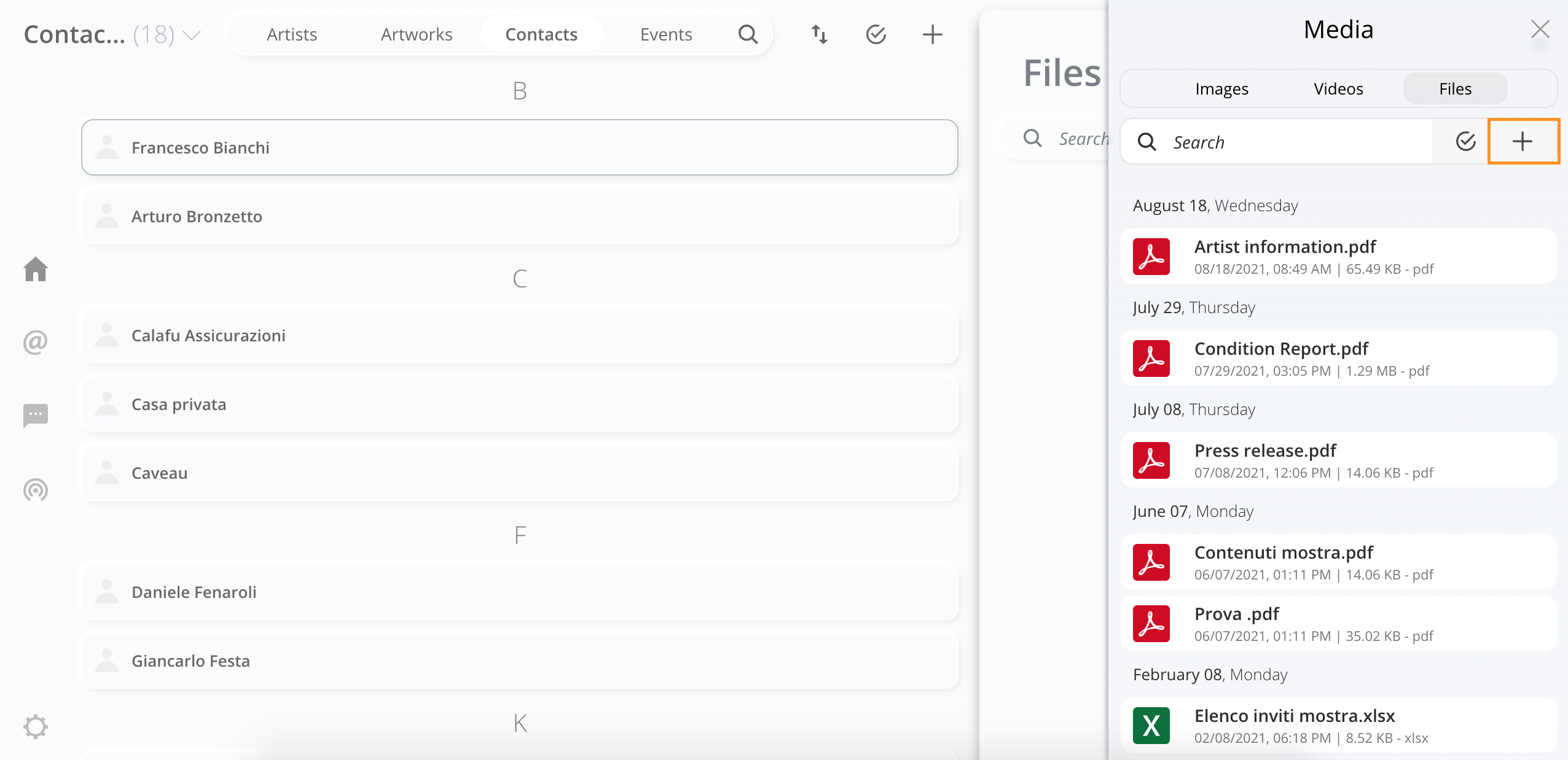 How To Add Files To The Contact Tab Artshell
